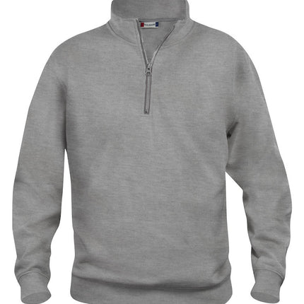 Basic Half Zip - Herre/Dame - Grå - Clique 021033 – Modekompagniet.dk